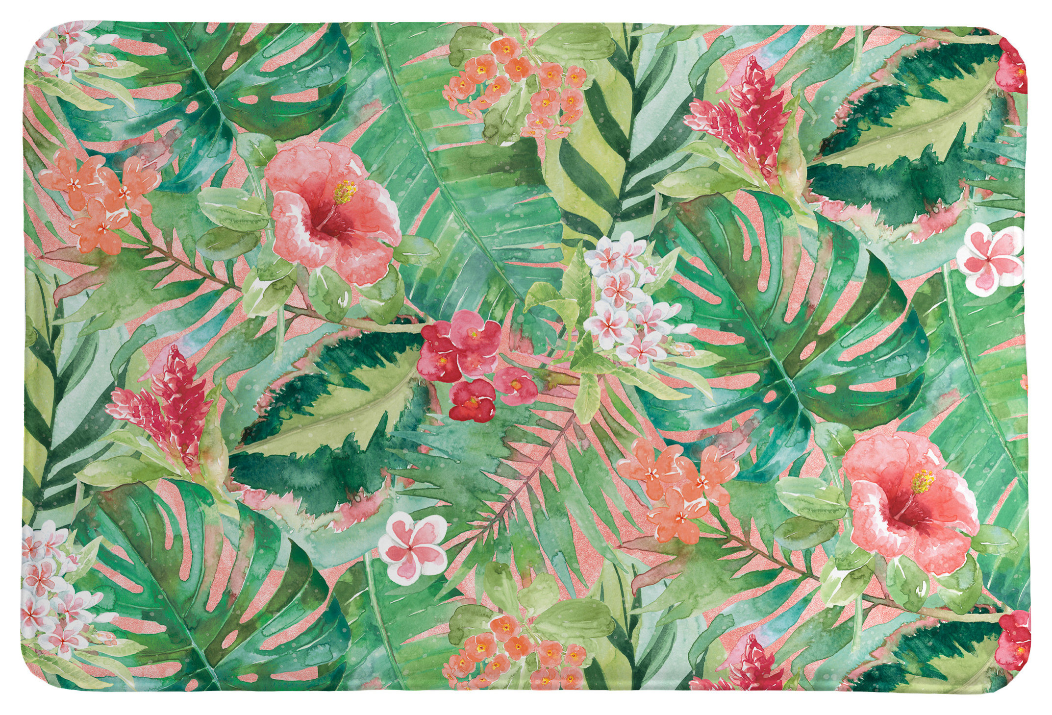 Laural Home Jungle Fever Memory Foam Rug, 21" X 34" - Tropical - Bath ...