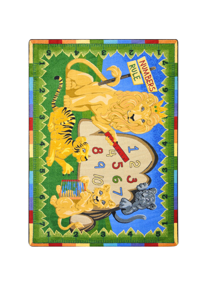Kid Essentials, Early Childhood Number's Rule Rug, 7'8" x 10'9 ...