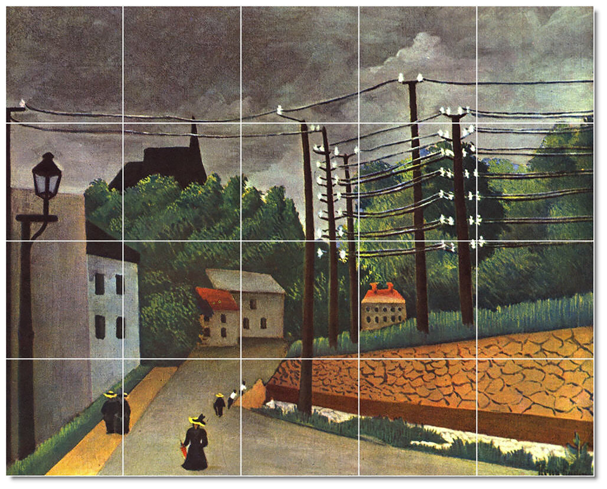 Jean-Jacques Rousseau Poster Art Painting Ceramic Tile Mural #69, 40 ...