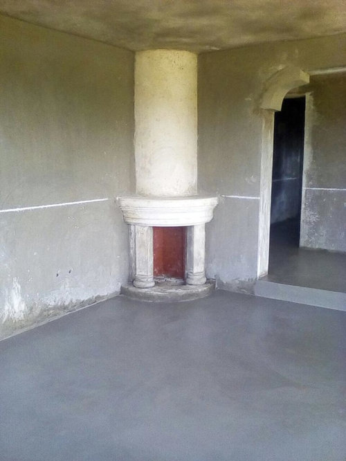 Designing a curved fireplace