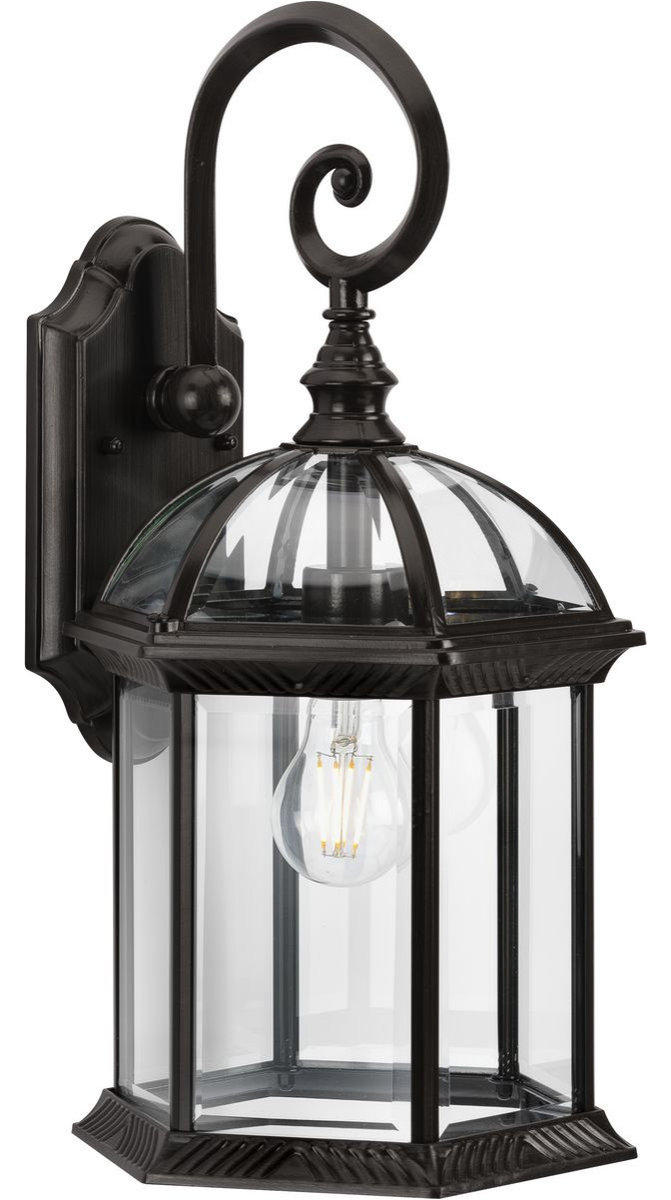 Dillard Collection 18" 1-Light Antique Bronze Outdoor Wall Lantern, 9. ...