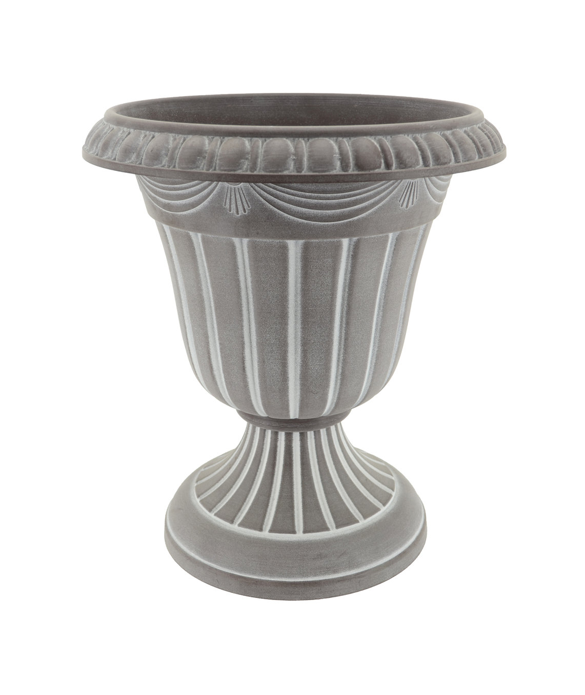 Classic Plastic Urn Planter, Medium - Traditional - Outdoor Pots And ...