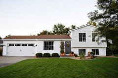 Exterior remodel - cream brick