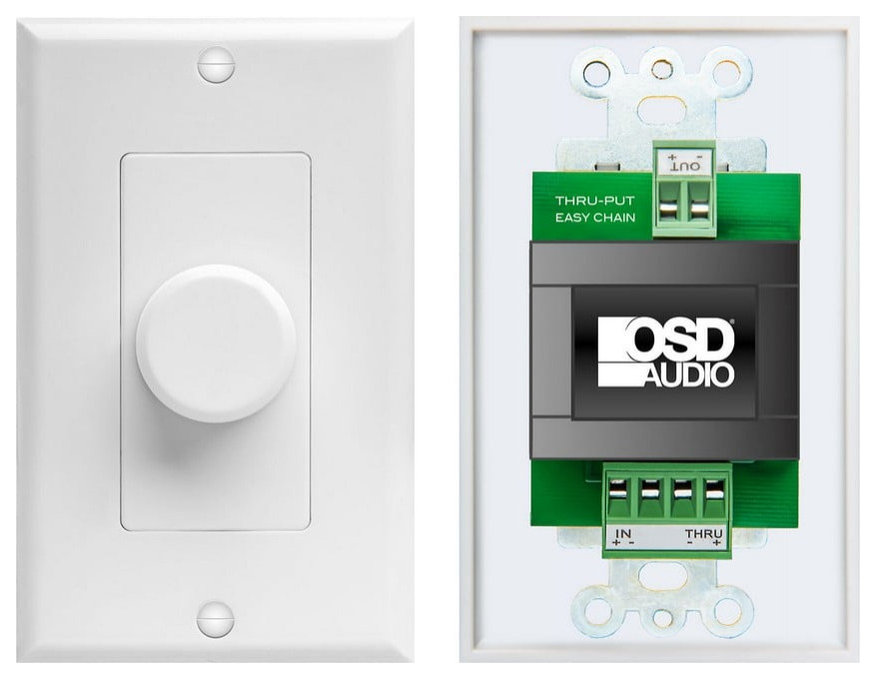 50W High Power Commercial 25/70V In-Wall Rotary Volume Control, Daisy ...