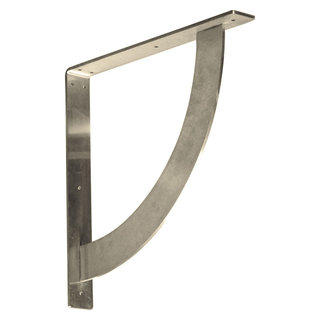 1 1/2"Wx5 1/2"Dx8"H Edwards Wrought Iron Bracket, Single Center Brace ...