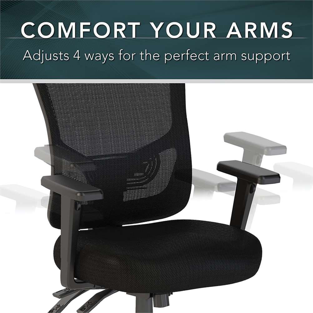 Bush Business Furniture Custom Comfort High Back Multifunction Mesh ...