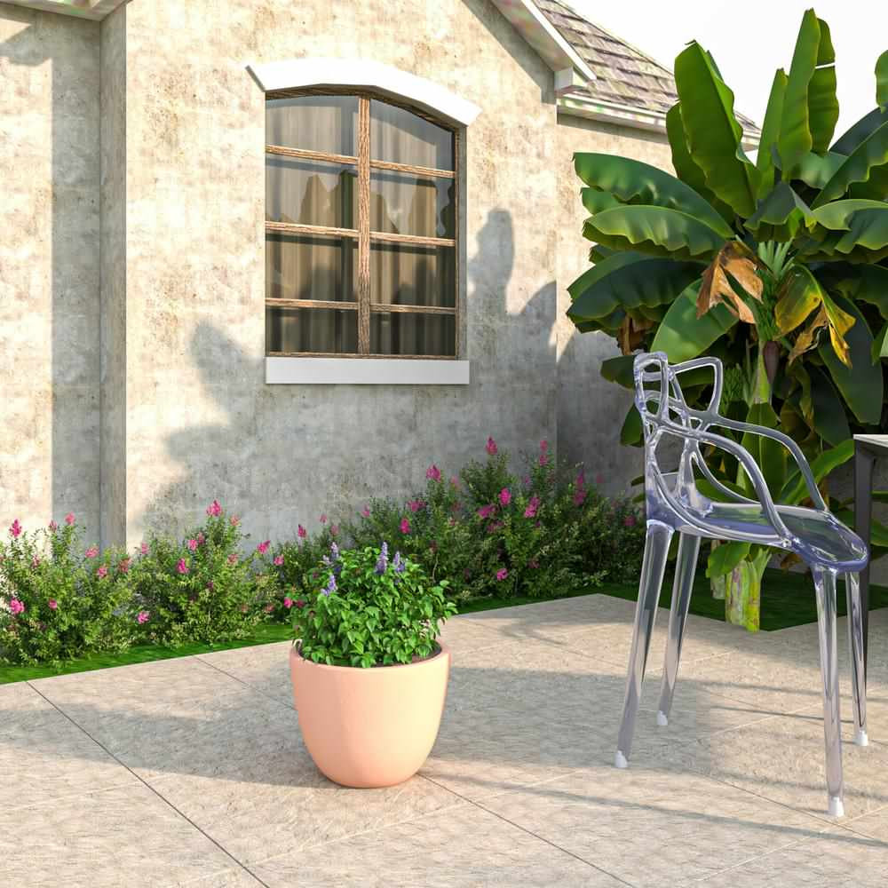 Dahlia Series Poly Stone Planter in TerraCotta Color 14.4 Dia, 10.8 ...