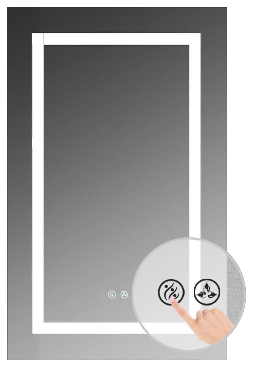 LED Medicine Cabinet With Defogger 20 L Modern Medicine Cabinets by Blossom US Houzz