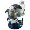Great White Shark on Waves Glass Salt and Pepper Shaker, 3-Piece Set ...