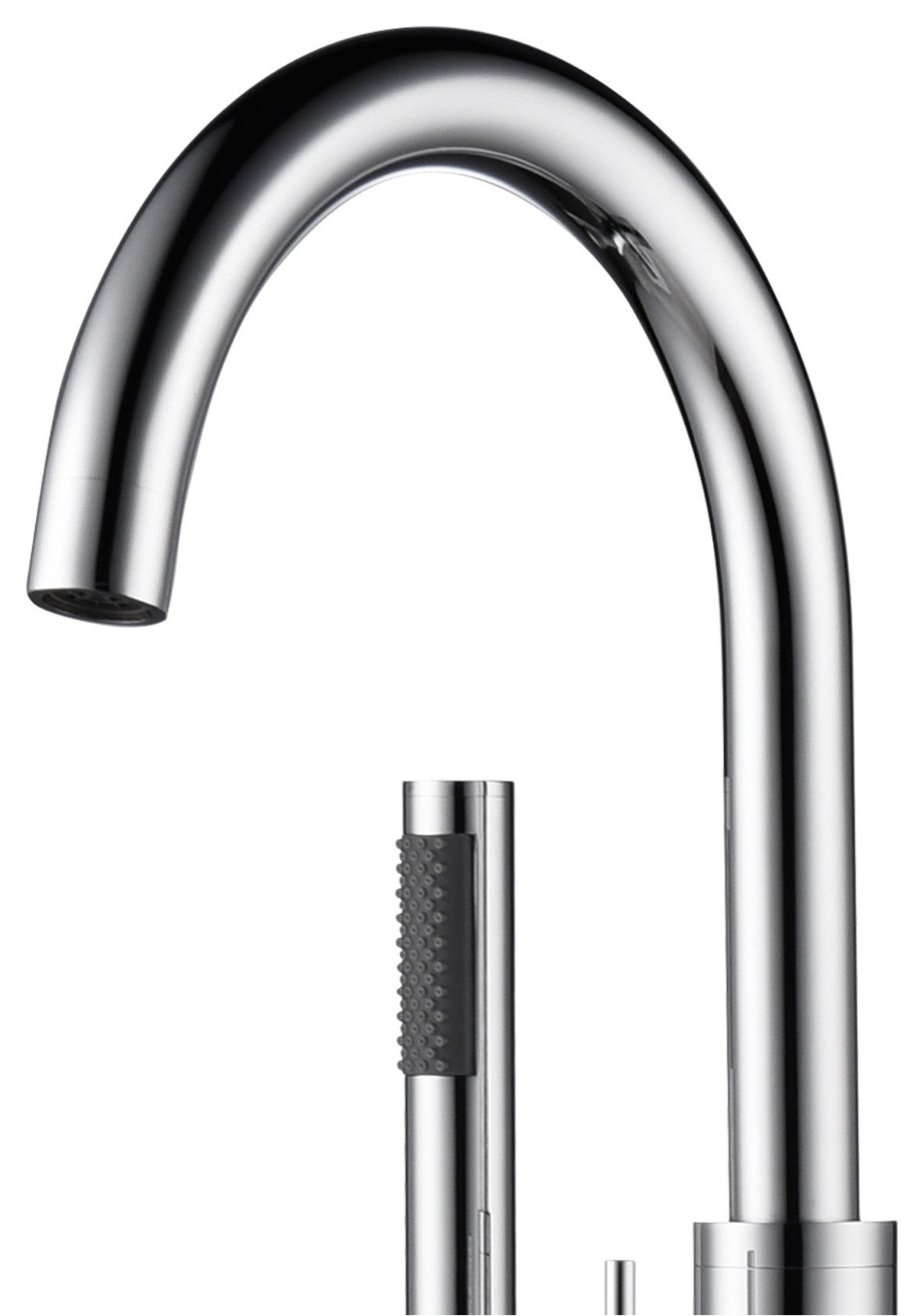 Freestanding Tub Filler With Diverter, Chrome - Contemporary - Tub And ...