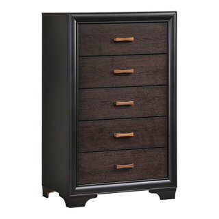 Modern Contemporary Chest, Walnut Wood - Transitional - Dressers - by ...