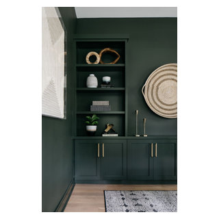 Hunter Green Home Office - Midcentury - Home Office - Chicago - by Trim ...