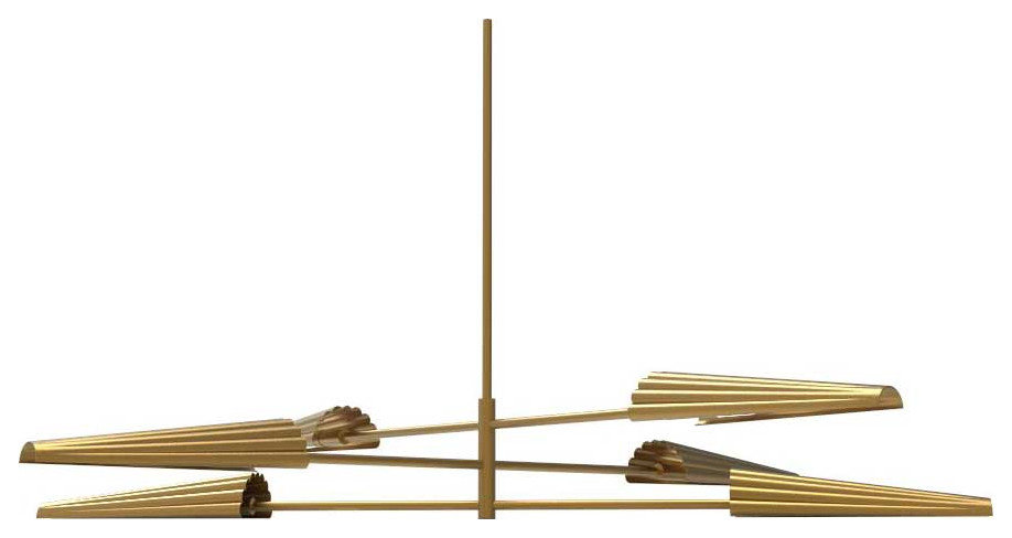 DAINOLITE CSE-476C-AGB 6 Light Incandescent 3-Tier Chandelier Aged ...