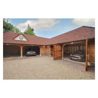 L-Shaped Oak Garage Outbuilding Complex - Garage - Oxfordshire - by The ...