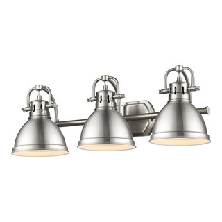 Golden Duncan 3-LT Bath Vanity Light 3602-BA3 PW-PW - Pewter ...