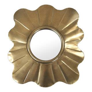 Flora Mirror, Gold - Contemporary - Wall Mirrors - by Zentique, Inc ...
