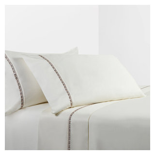 350TC Fair Isle Rustic Sheet Set, Cream, 4PC, Queen - Rustic - Sheet ...