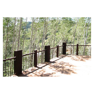 Exterior - Log & Timber Balustrades - Salt Lake City - by Titan Stairs ...