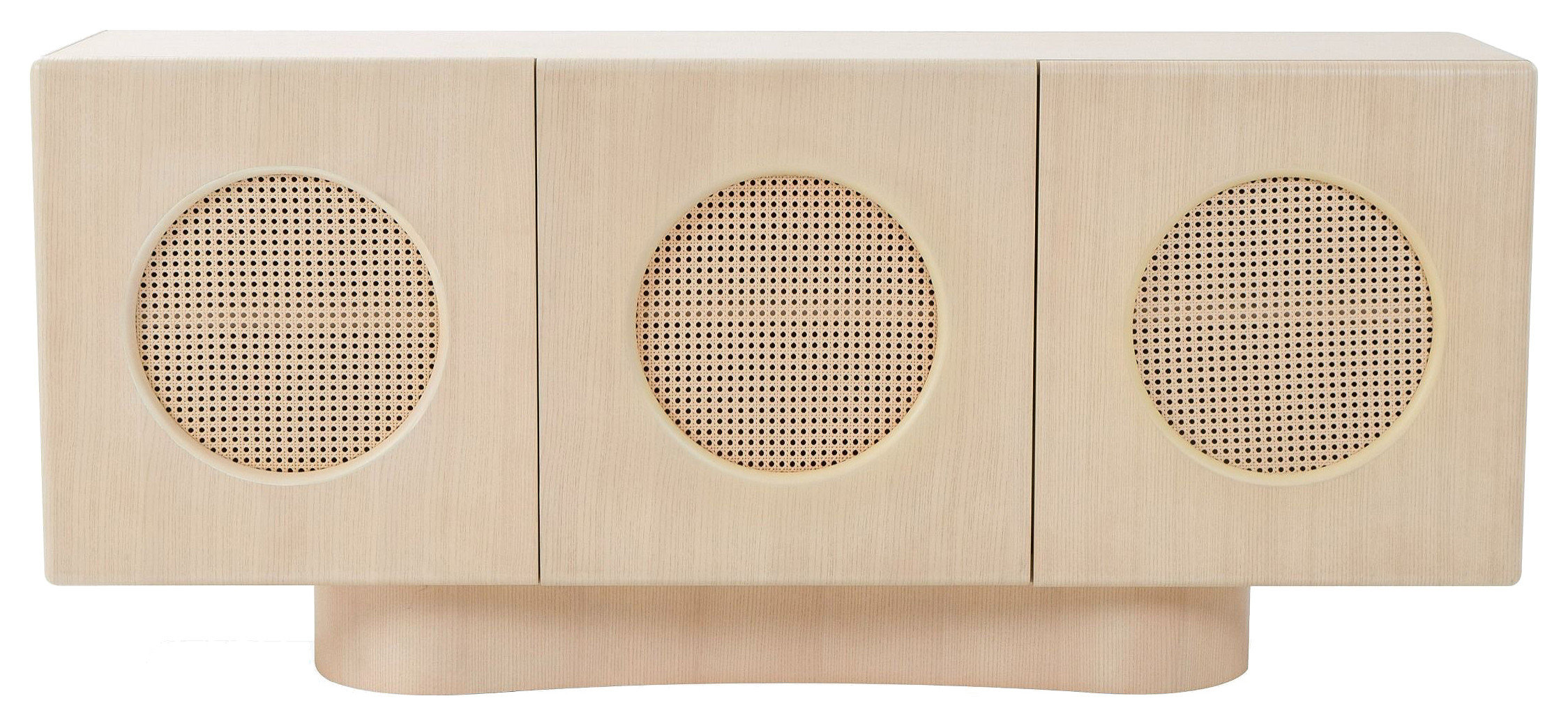 Kyoto Cane Buffet, Natural Ash Rattan Dining Buffet Table Sideboard ...