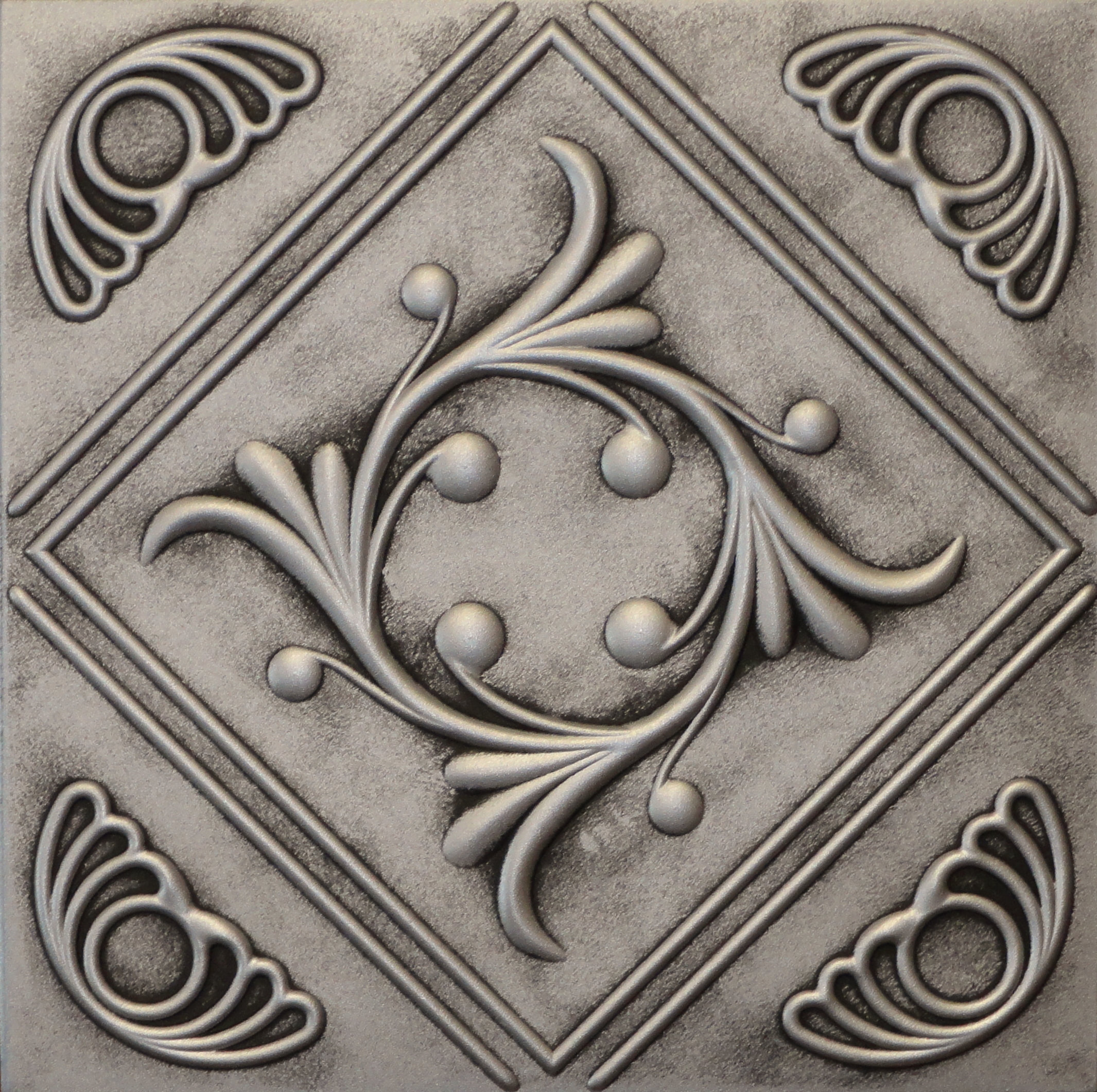 20"x20" Styrofoam Glue Up Ceiling Tiles R2W Antique Style Silver ...