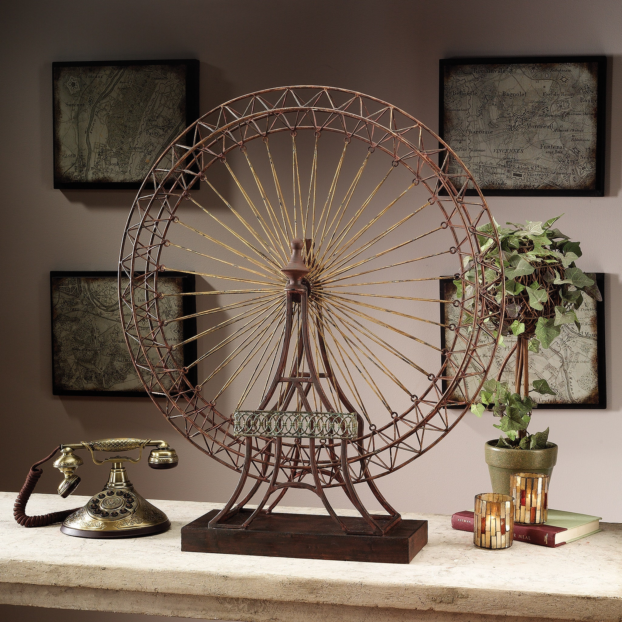 Grande Exposition Ferris Wheel Statue - Contemporary - Decorative ...