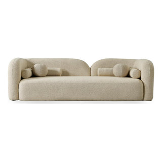 Donna Japandi Style Boucle Sofa - Transitional - Platform Beds - by ...