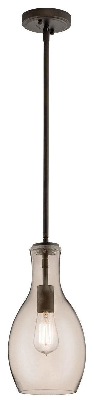 Everly 7" Pendant in Olde Bronze Finish, 7.000 - Contemporary - Pendant ...