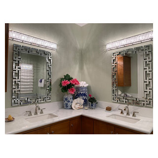 A SIMPLE CUSTOM VANITY W/INSET DOORS & DRAWERS - Contemporary ...