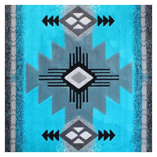 Mohave Collection Traditional Southwestern Style Area Rug, 8' X 10 ...