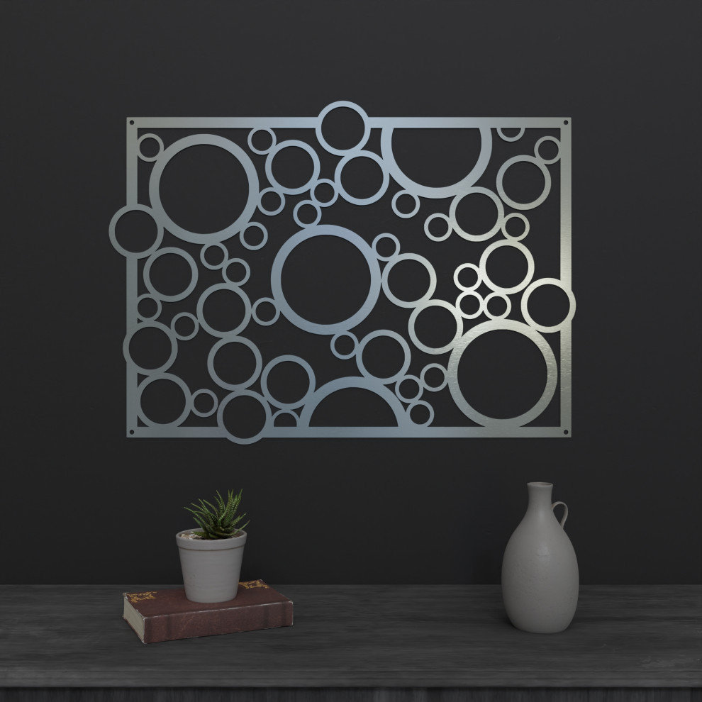 Bubbles Metal Wall Panel - Contemporary - Metal Wall Art - by Strata ...