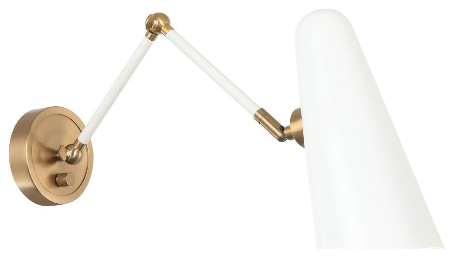 Blink Wall Sconce, 1-Light, White, 11"H (S05211WH 305XL2U ...