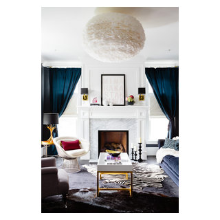 A Multilayered Home with Kate Patterson Design - Transitional - Living ...