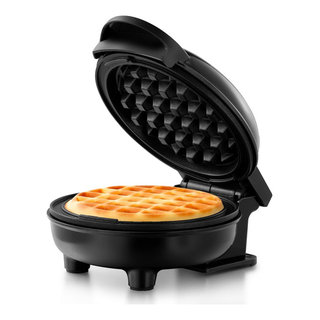 Personal Non-Stick Waffle Maker, Black - 4-inch Waffles in Minutes ...