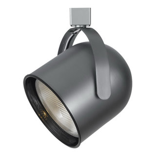 Low Voltage Track Head In Brushed Steel - Transitional - Track Heads ...