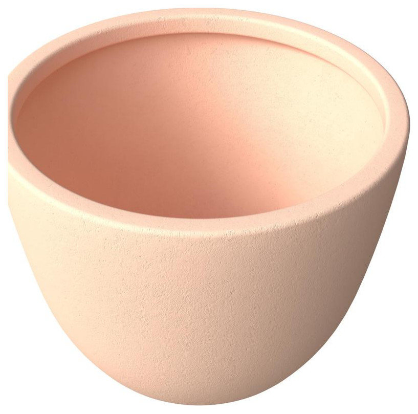 Dahlia Series Poly Stone Planter in TerraCotta Color 14.4 Dia, 10.8 ...