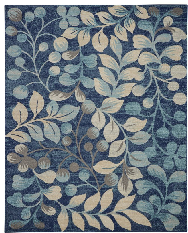 Nourison TRANQUIL Contemporary Rugs TRA03, 8'10"x11'10" - Contemporary ...