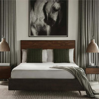 Peroba Wood Queen Bed | Andrew Martin Almera - Contemporary - Beds - by ...