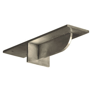 3"x20"x2" Heaton Hidden Support Steel Bracket, Hammered Black, 3"Wx10 ...