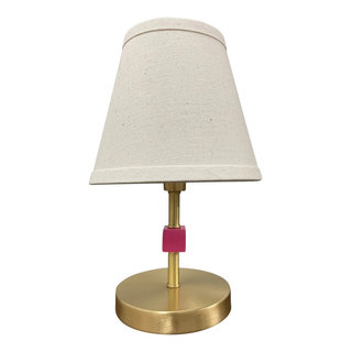 Bryson One Light Accent Lamp in Satin Brass/Orchid - Transitional ...
