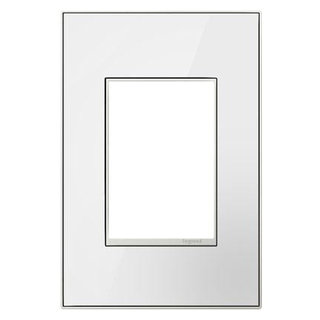 Legrand Adorne Custom Wall Plate, 1-Gang, 3-Module, White Trim ...
