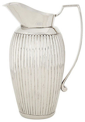 Ribbed Pitcher, Nickel, 11"x7.5"x4" - Contemporary - Pitchers - by ...