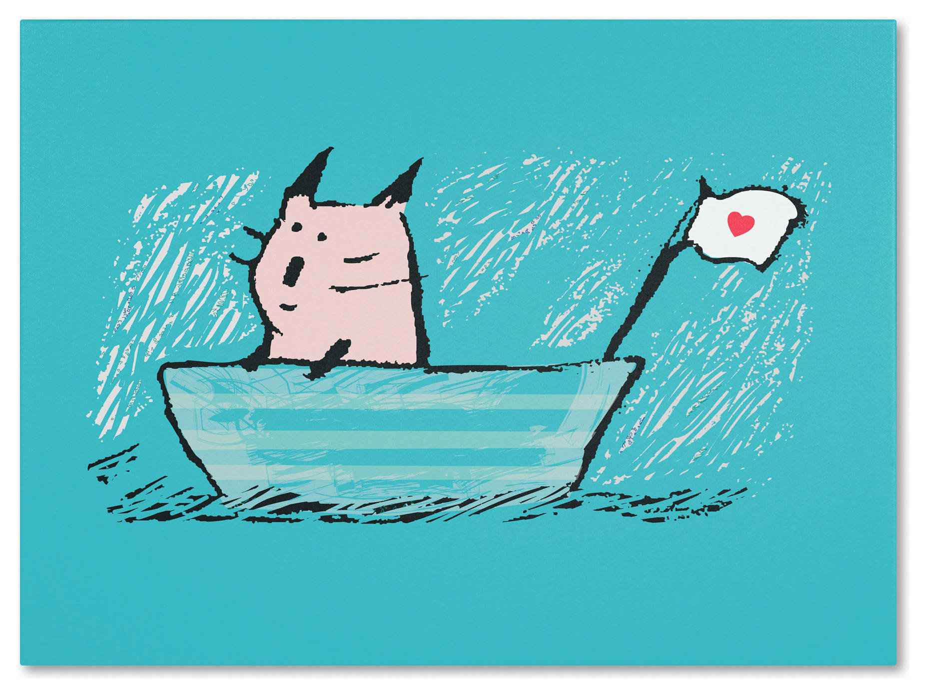 'Sweet Sailor Cat' Canvas Art by Carla Martell, 24" x 32 ...