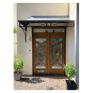 Corner Door Canopy - Modern - Entry - Other - by Fine Iron ...