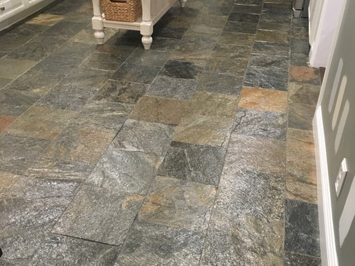 Slate floor dust RESOLVED!!