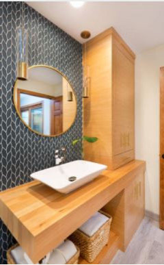 Help laying out small linear master bathroom