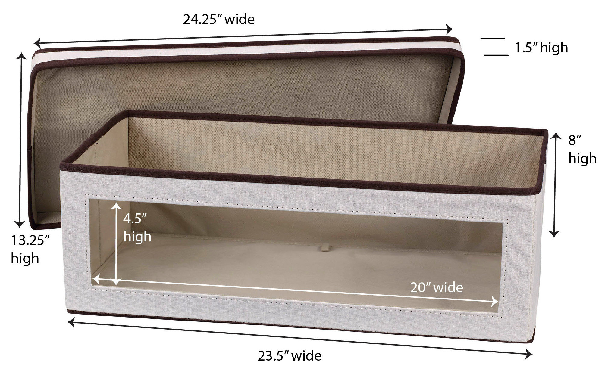 Large Canvas Storage Box - Transitional - Storage Bins And Boxes - by ...
