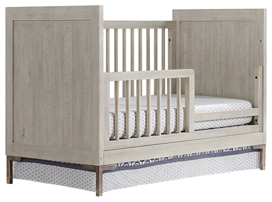 Westwood Design Beck Modern Wood Cottage Crib in Willow Gray Finish ...
