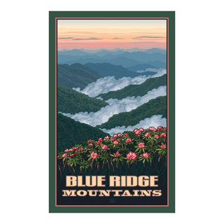 Paul Leighton Blue Ridge Mountains And Clouds Art Print, 24"x36 ...