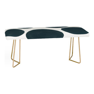 Elena Blanco Dark Blobs Bench - Contemporary - Upholstered Benches - by ...