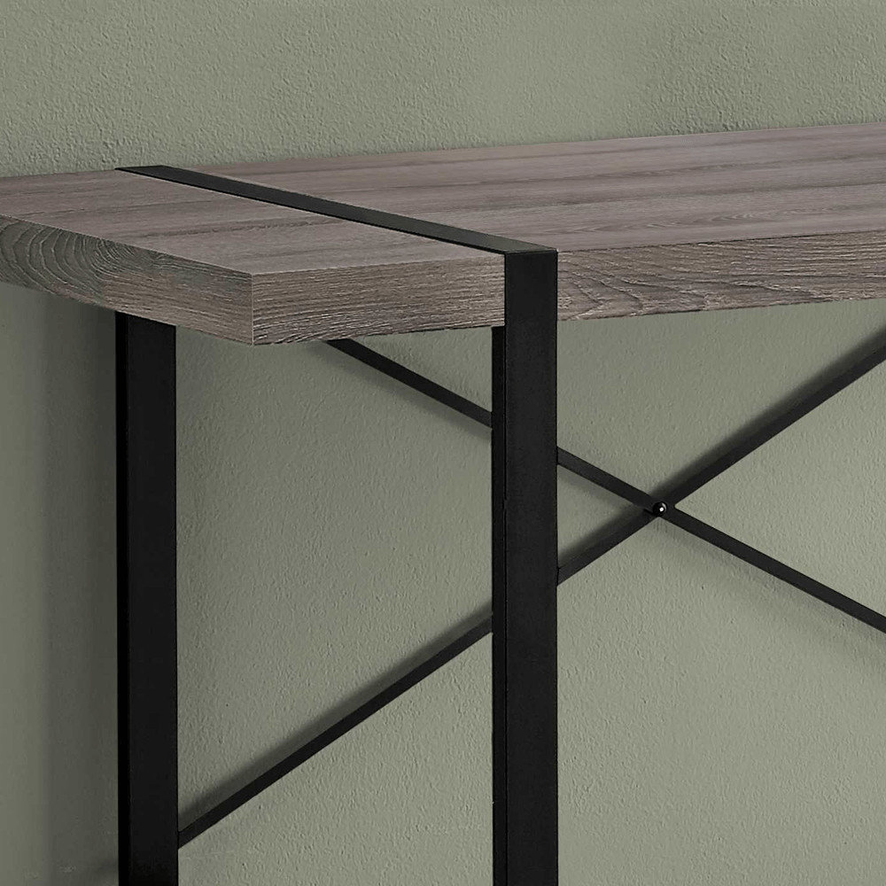 24" Taupe Rectangular Computer Desk - Industrial - Desks And Hutches ...